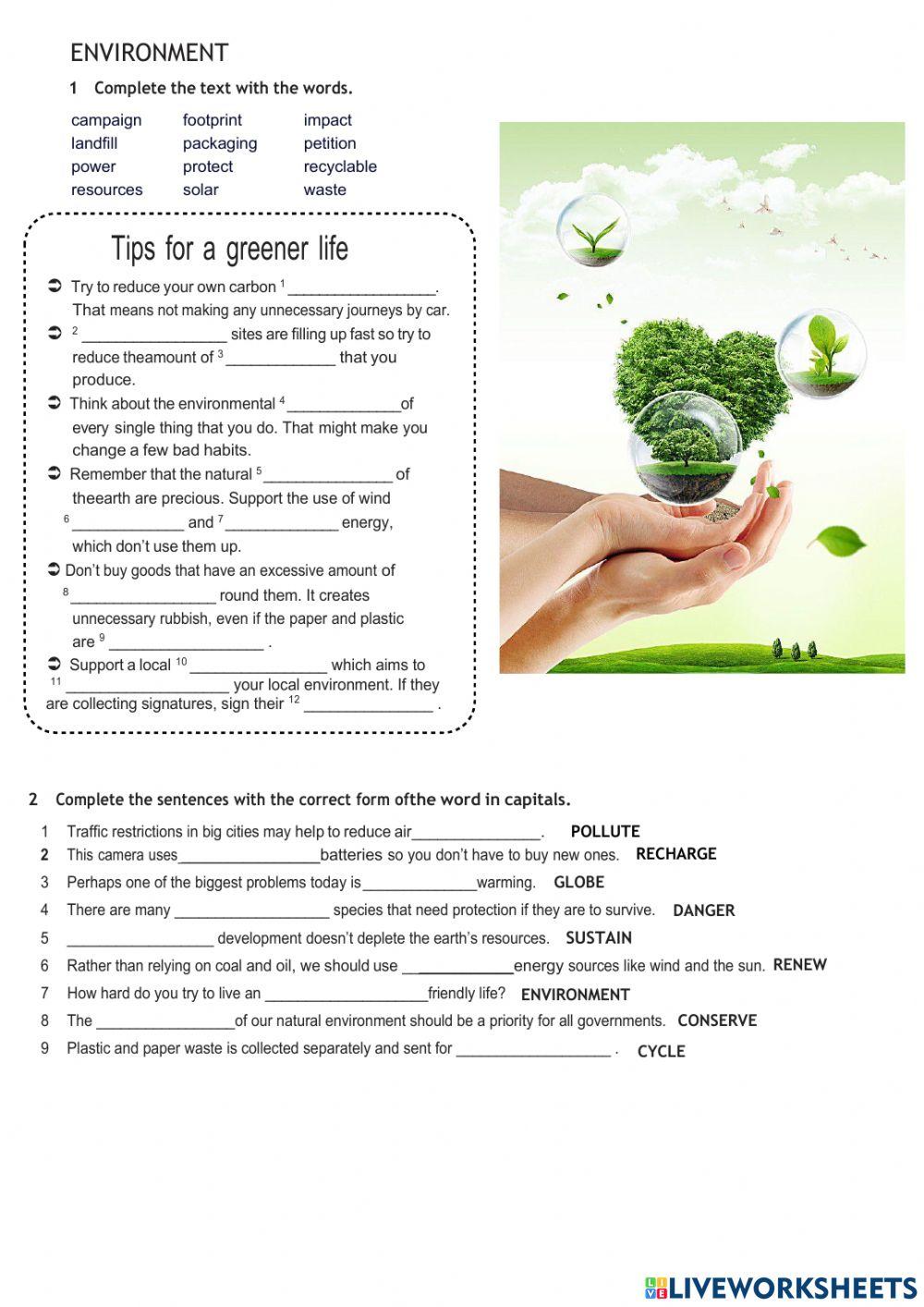 OUR WORLD 1 online exercise for | Live Worksheets