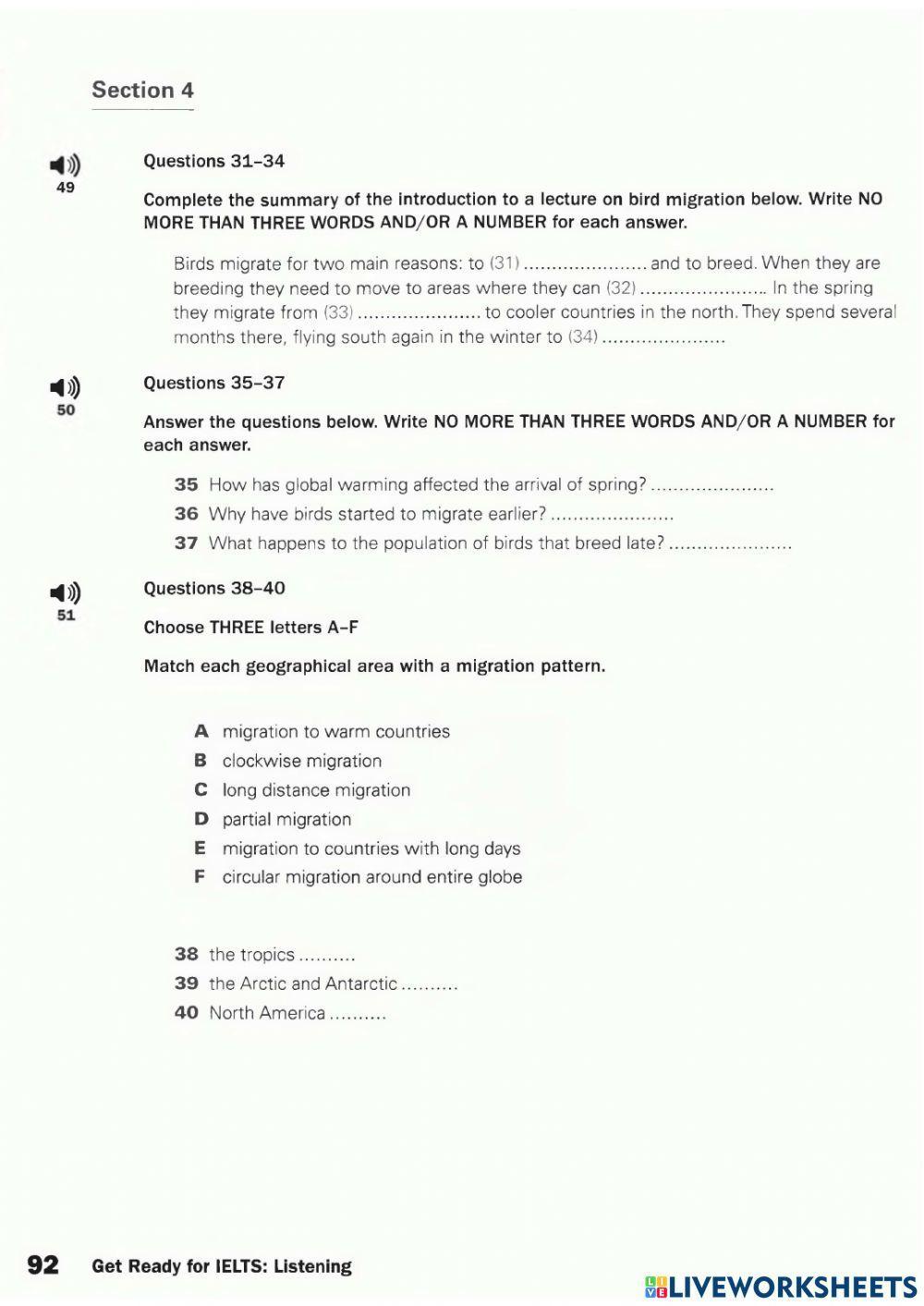 Get Ready practice test worksheet | Live Worksheets