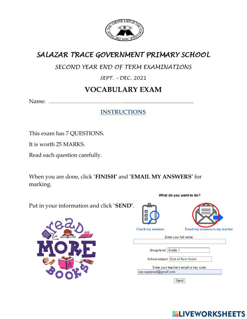 Infant 2 Term 1… | Free Interactive Worksheets | 3968384