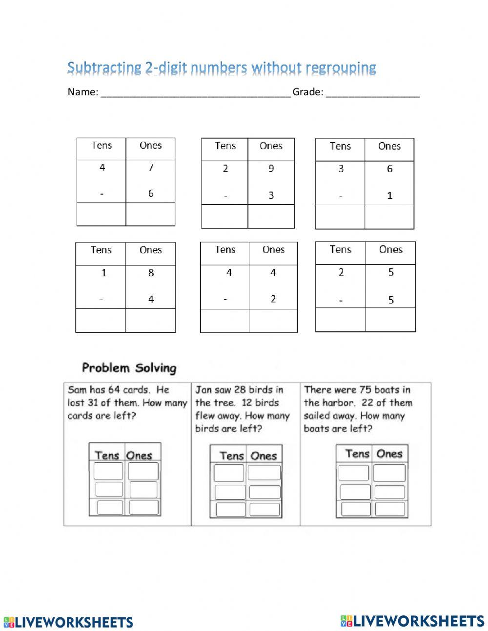Class one MCS worksheet | Live Worksheets