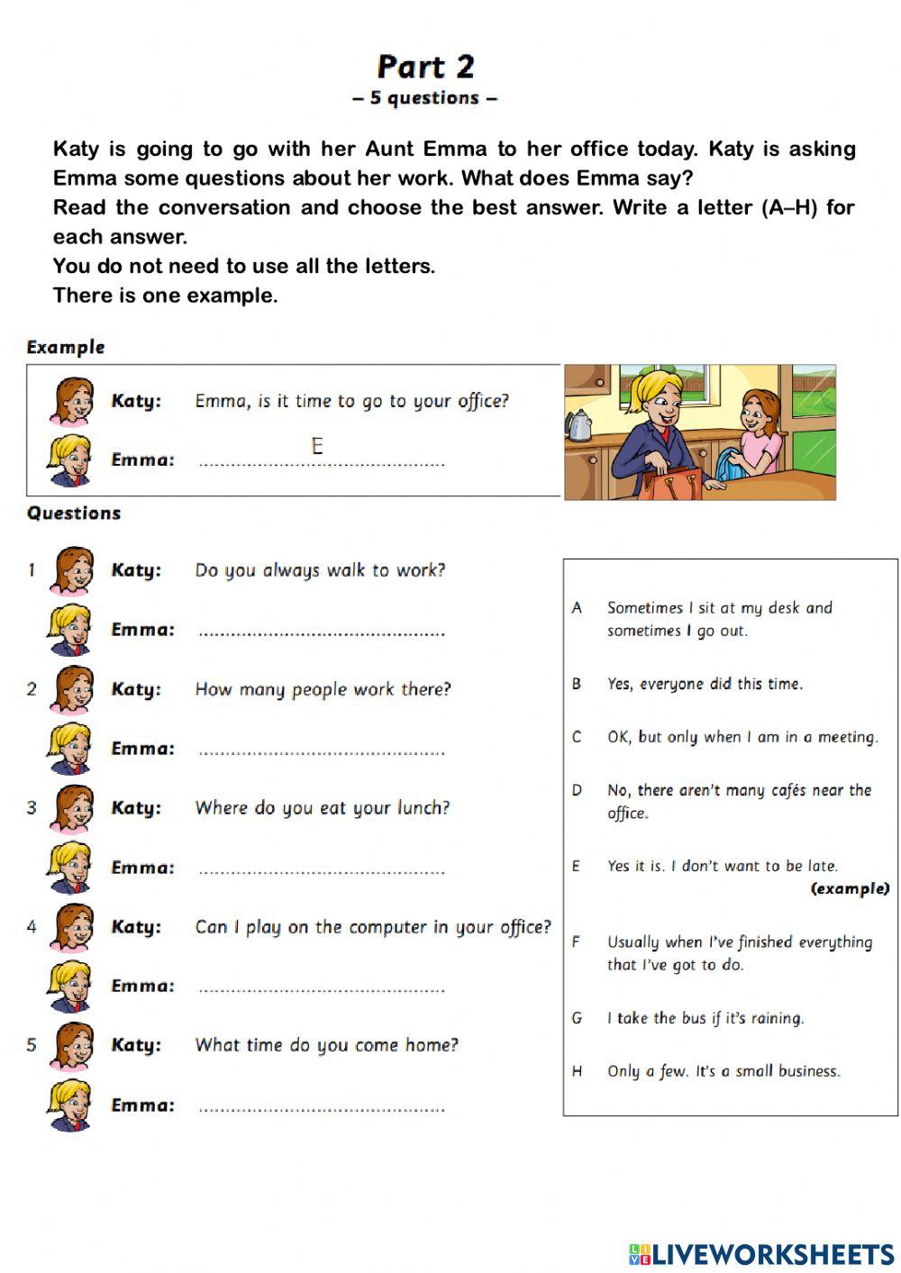 FLYERS TEST - READING AND WRITING online exercise for | Live Worksheets