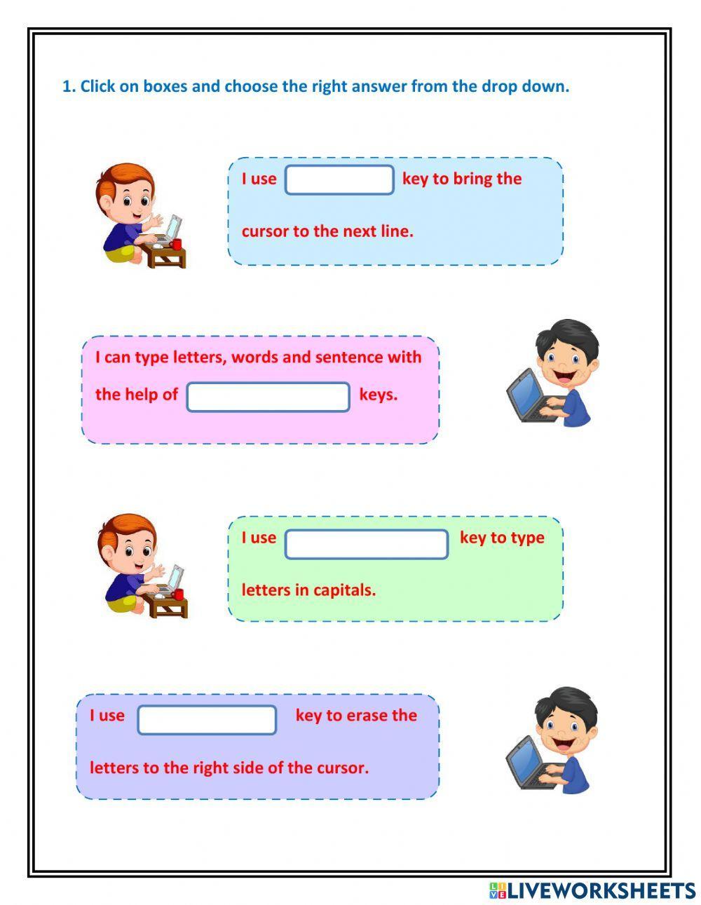 2c Keyboard Online Exercise For | Live Worksheets
