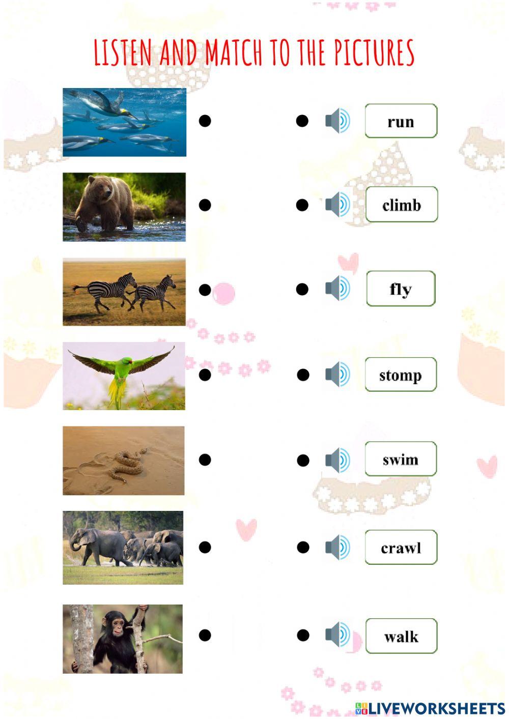 Animals online exercise for Elementary | Live Worksheets