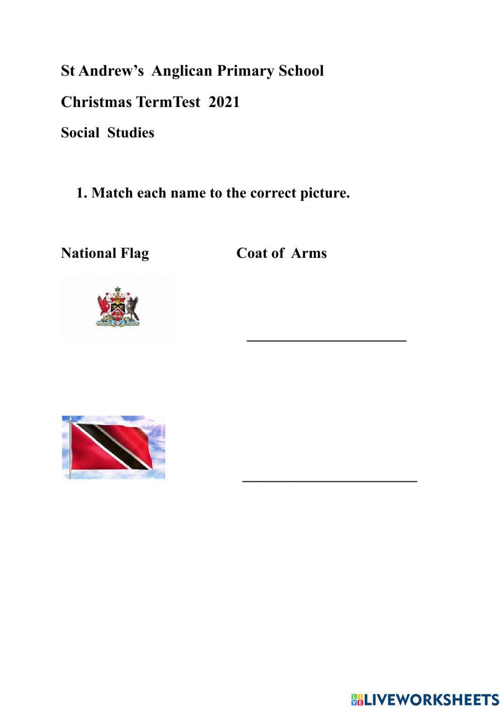 3494970 | Infant 2 Social Studies 1 | Charmaine Thomas