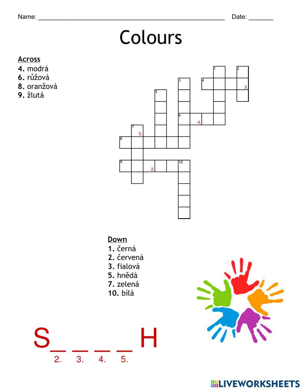 Colours online exercise for Beginner | Live Worksheets