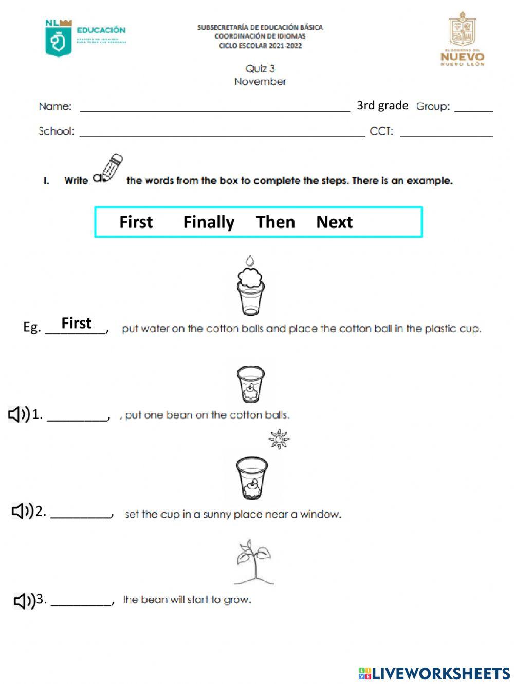 3g november quiz worksheet | Live Worksheets