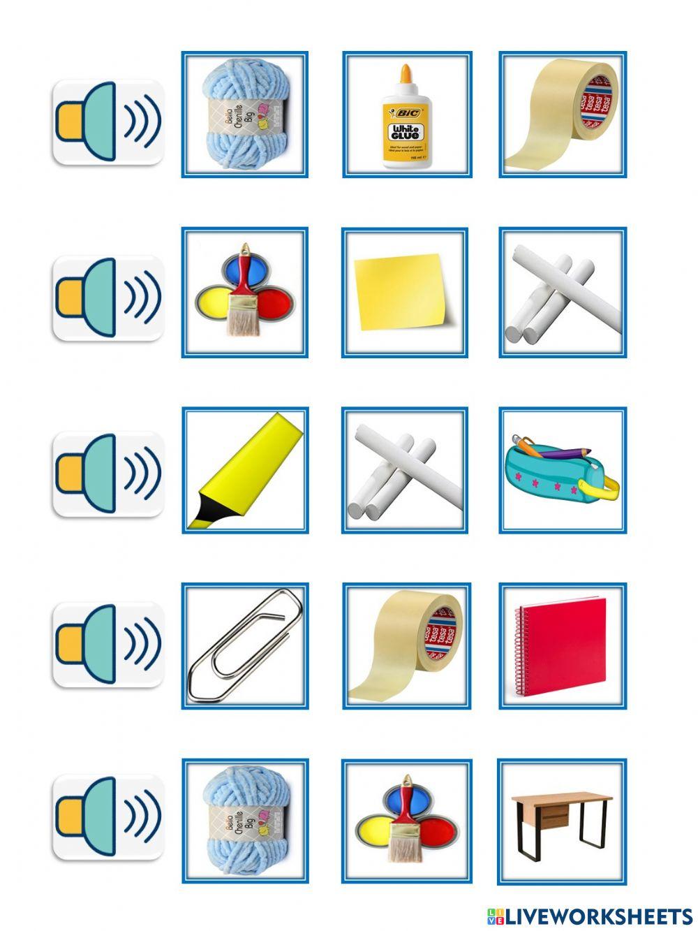 Art Class online worksheet | Live Worksheets