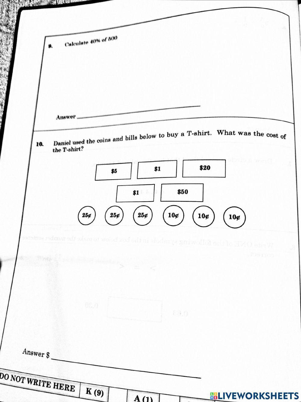 Mathematics worksheets online exercise for | Live Worksheets