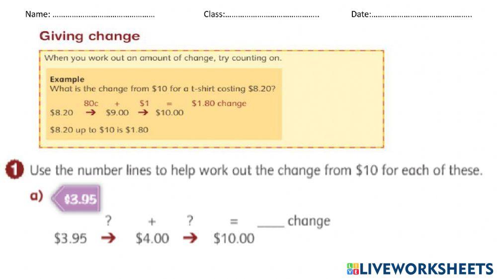 Class work pages 64,66 interactive worksheet | Live Worksheets