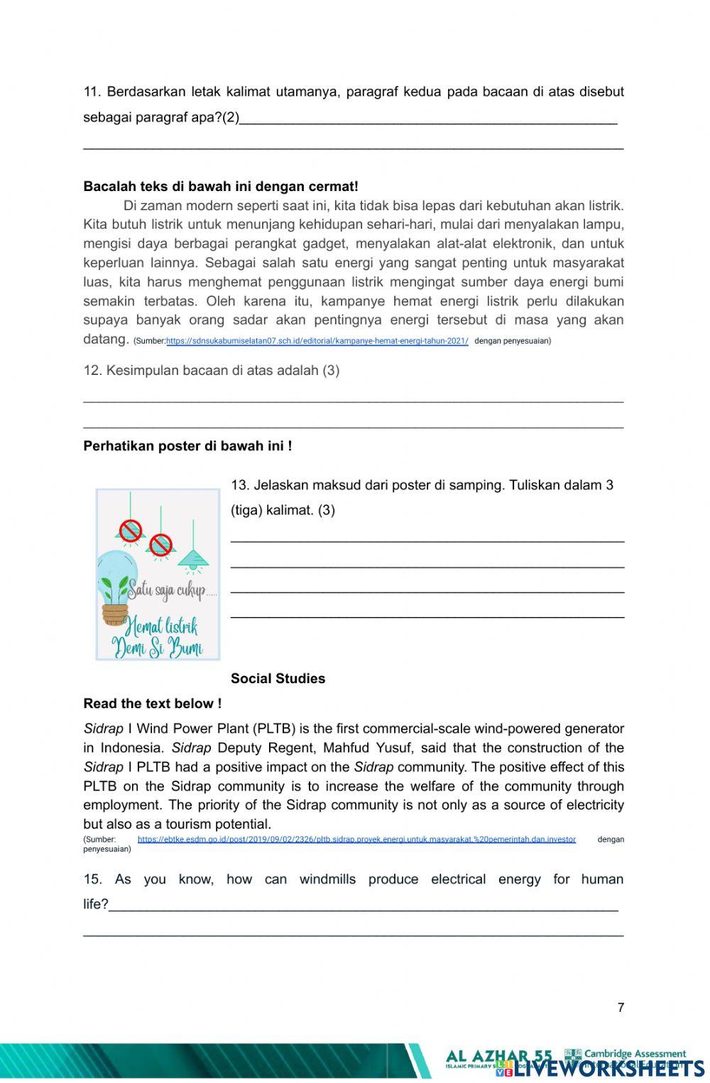 GRADE4 THEME 2 MID YEAR EXAM 2021-2022 online exercise for | Live Worksheets