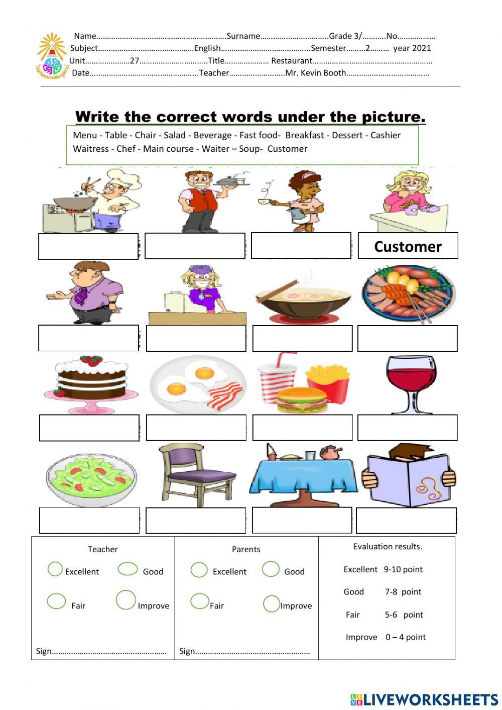 P3-- Restaurant Lesson 27 2807 | kevbooth | Live