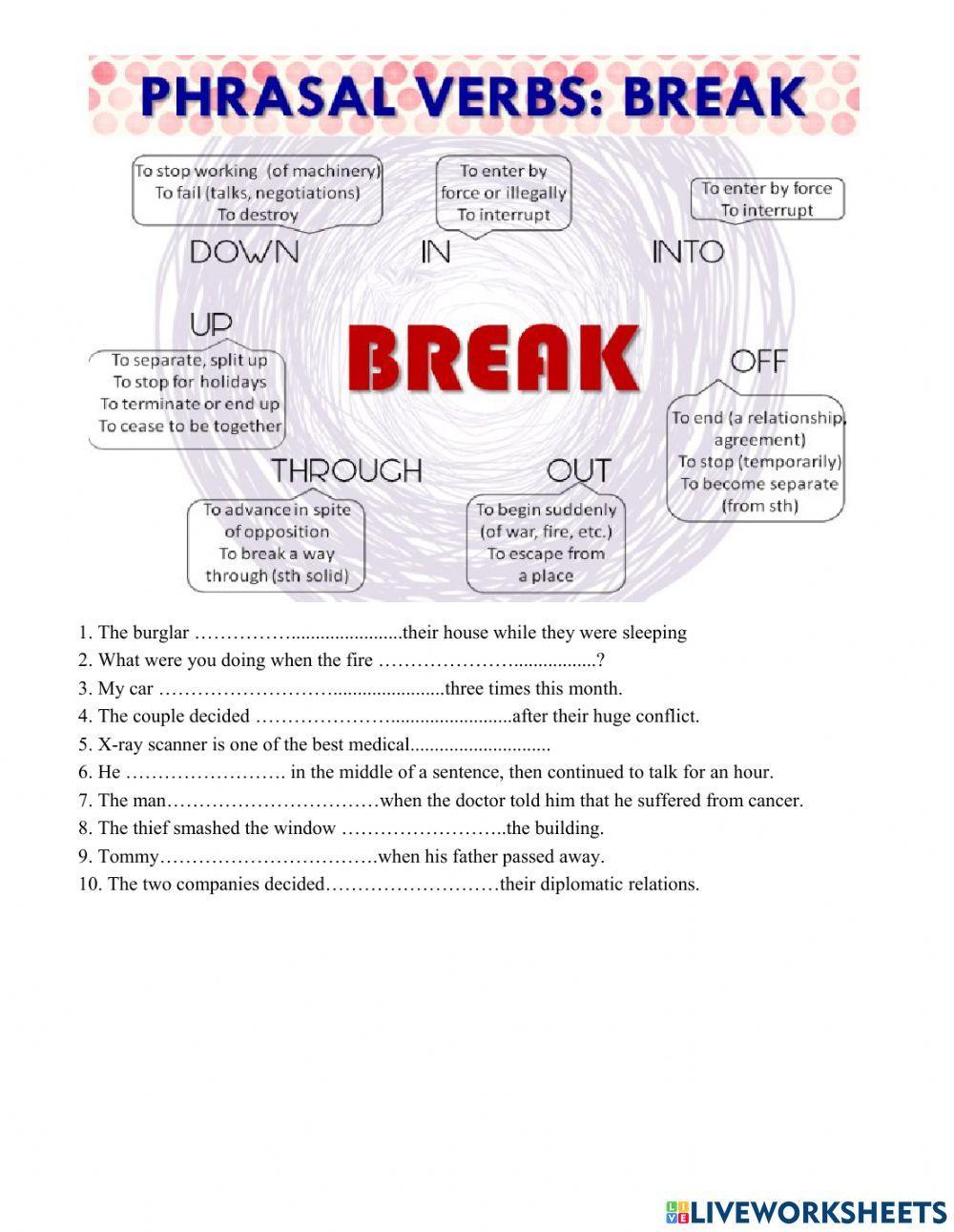 Grade 12- Break… | Free Interactive Worksheets | 1688549
