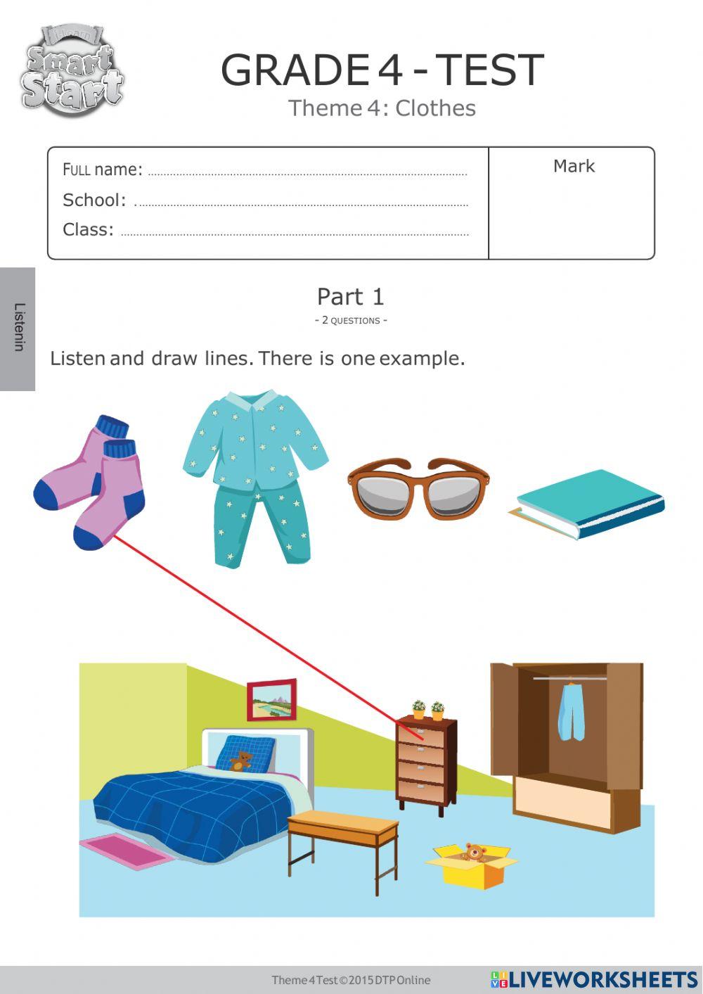 Smart start Theme 4 TEST online exercise for | Live Worksheets