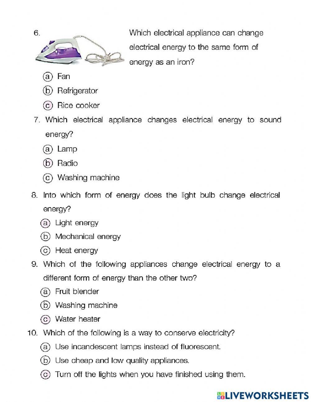 Science Quiz 2 online exercise for | Live Worksheets