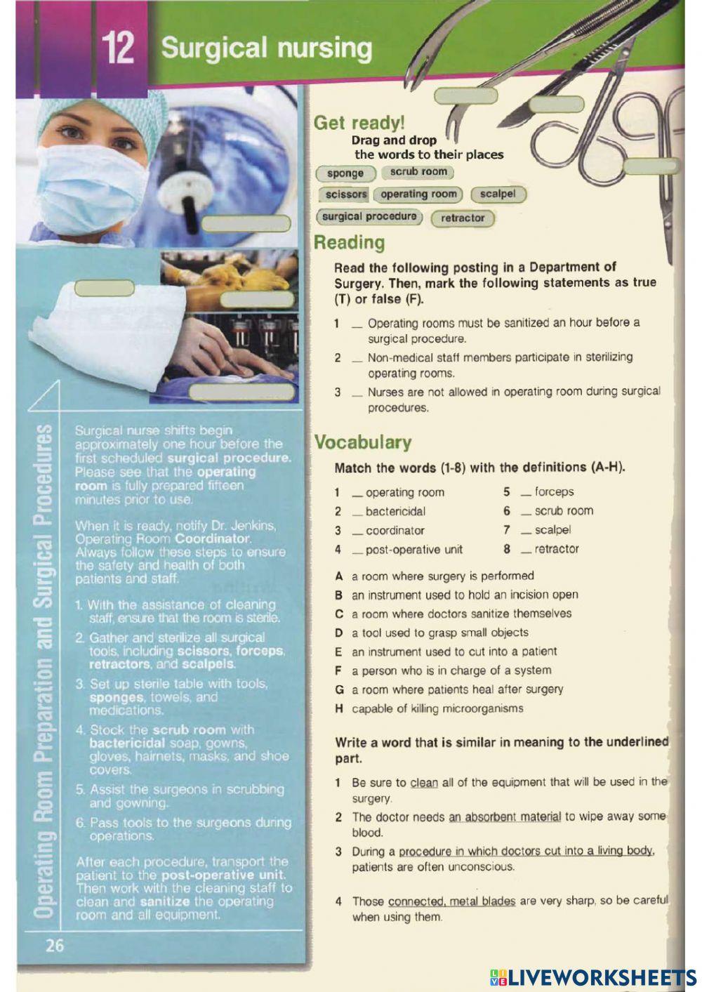 Surgical Nursing | Steve Jobs | Live Worksheets