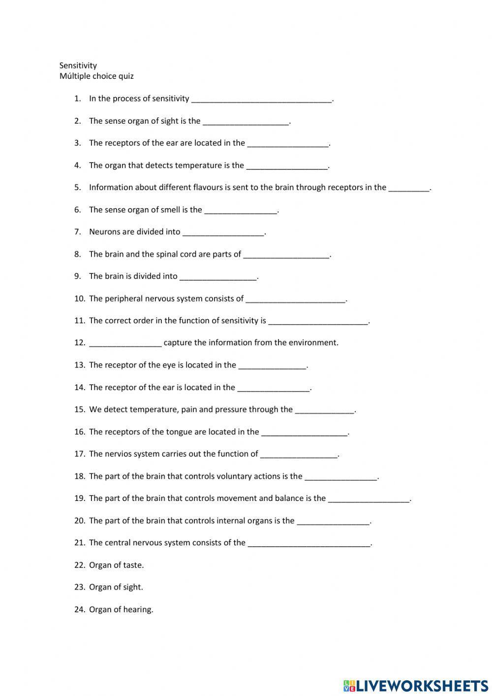 1689967 | Sensitivity Quiz | marga65 | LiveWorksheets