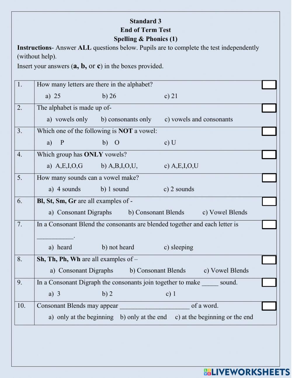 Phonics 1690107 | Lisa Dyer | Live Worksheets