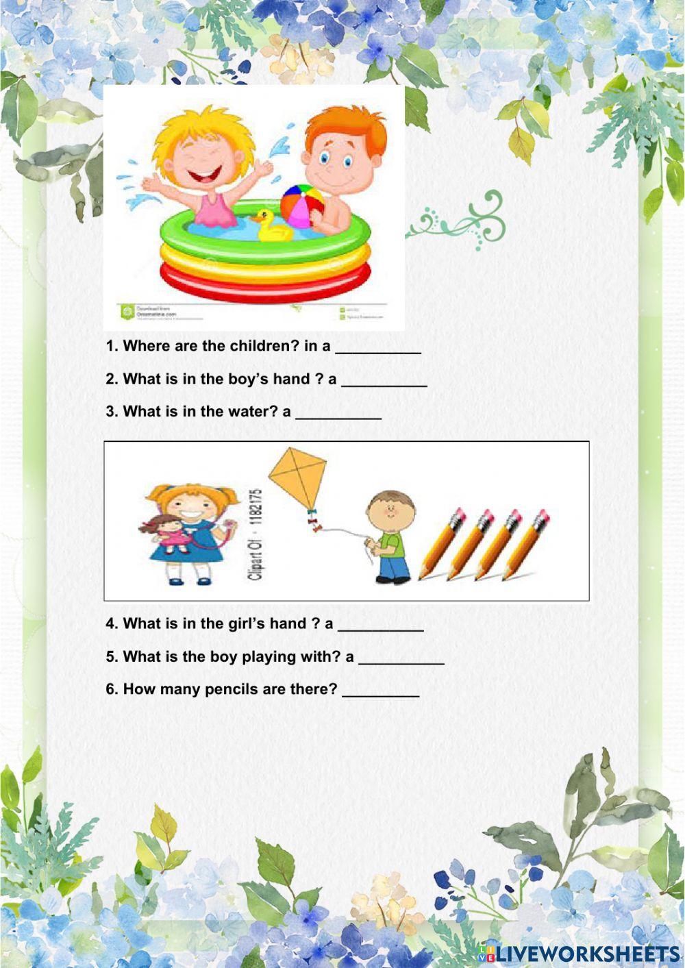 Tieng anh lop 2 interactive activity | Live Worksheets