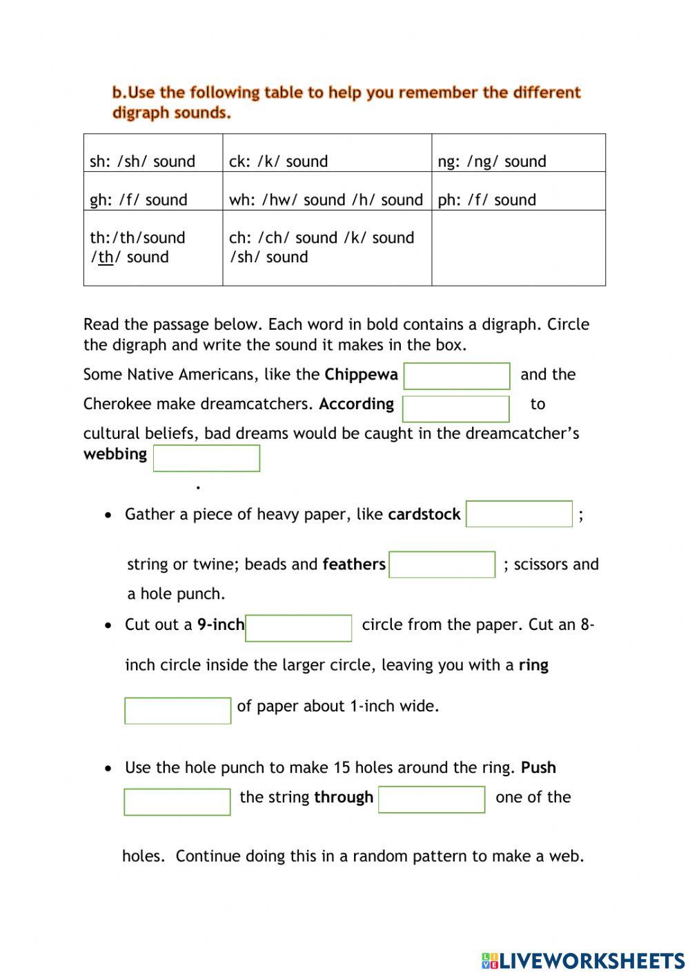 Term 1 Phonics test online exercise for | Live Worksheets