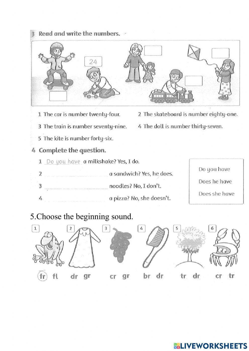 Review 1 interactive exercise for Grade 4 | Live Worksheets