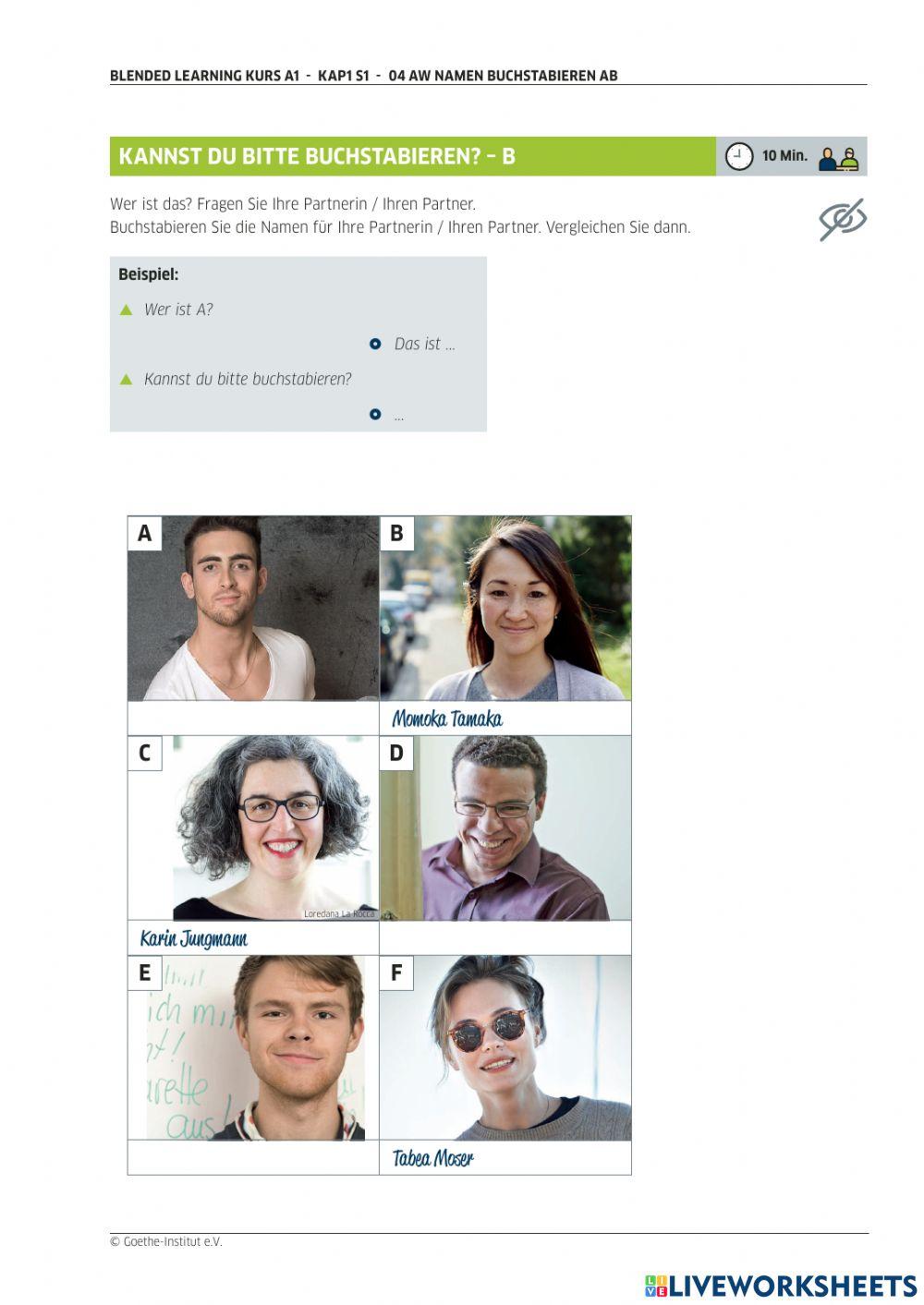 WS Buchstabieren B online exercise for | Live Worksheets