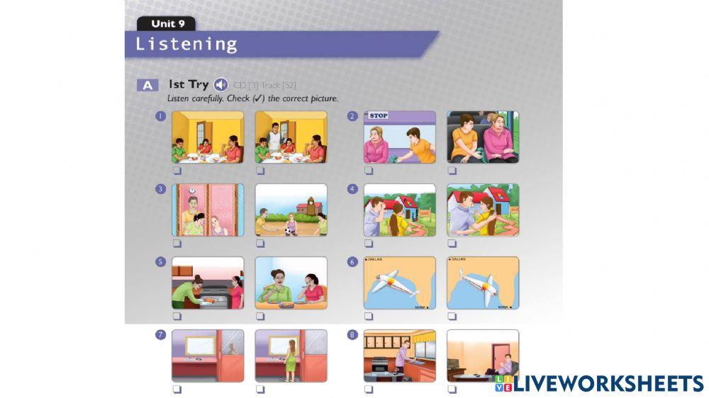M3 UNIT 9, PART 1 online exercise for | Live Worksheets