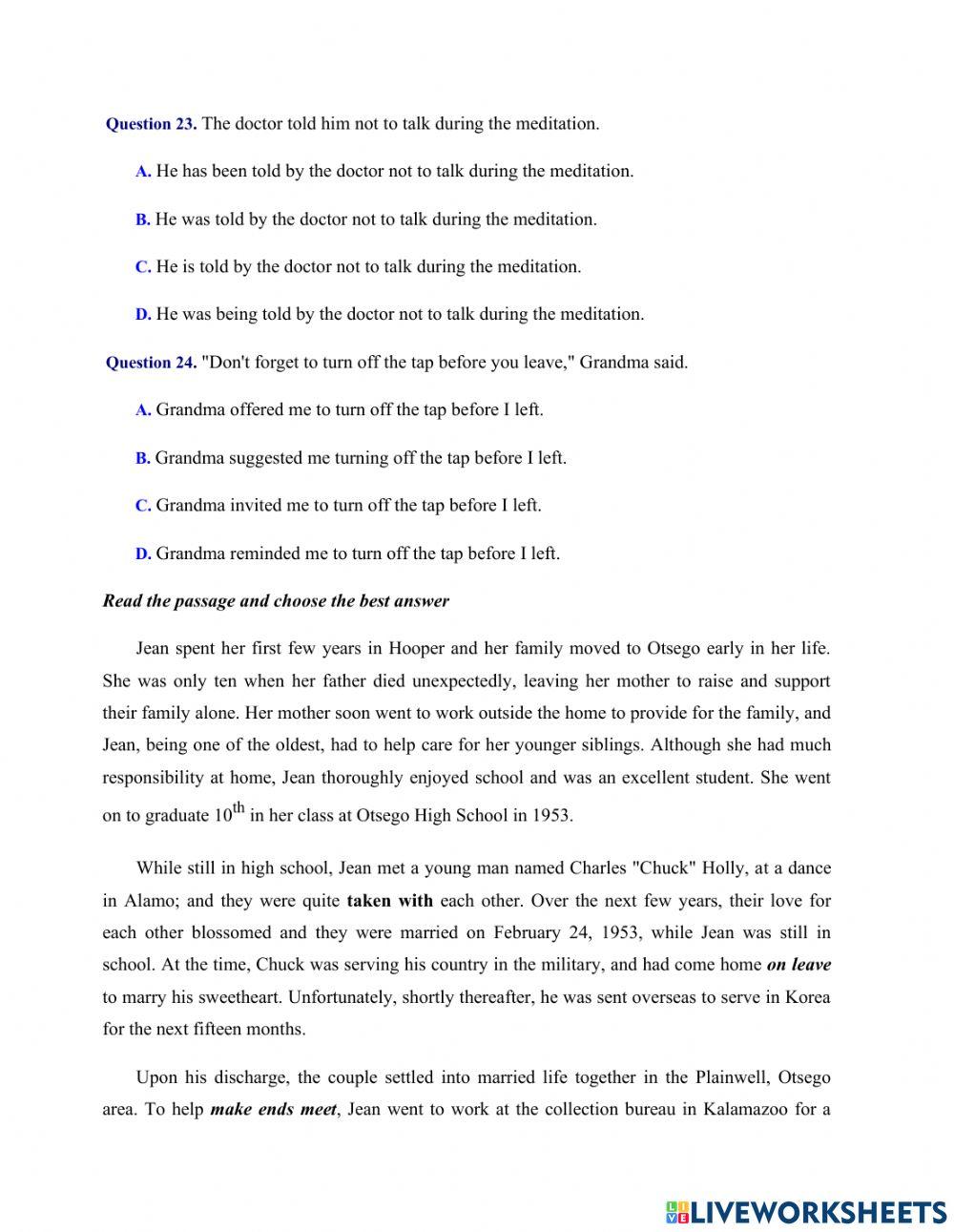 1693116 | Trial test | Vân Thùy | LiveWorksheets