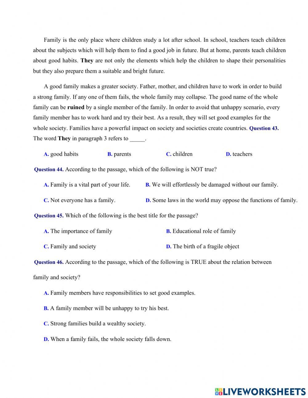 1693116 | Trial test | Vân Thùy | LiveWorksheets