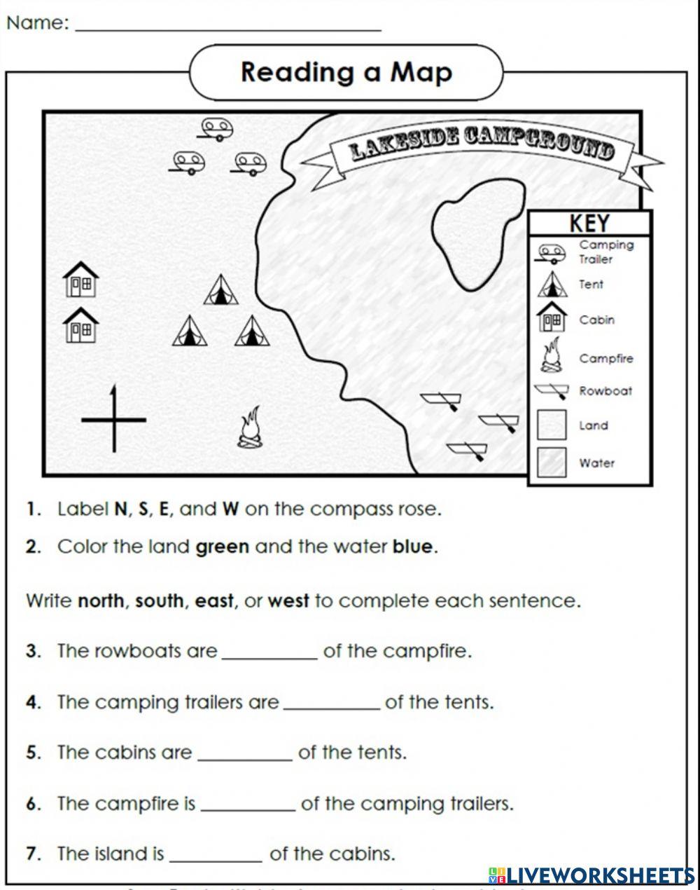 The Cardinal Points online exercise for | Live Worksheets