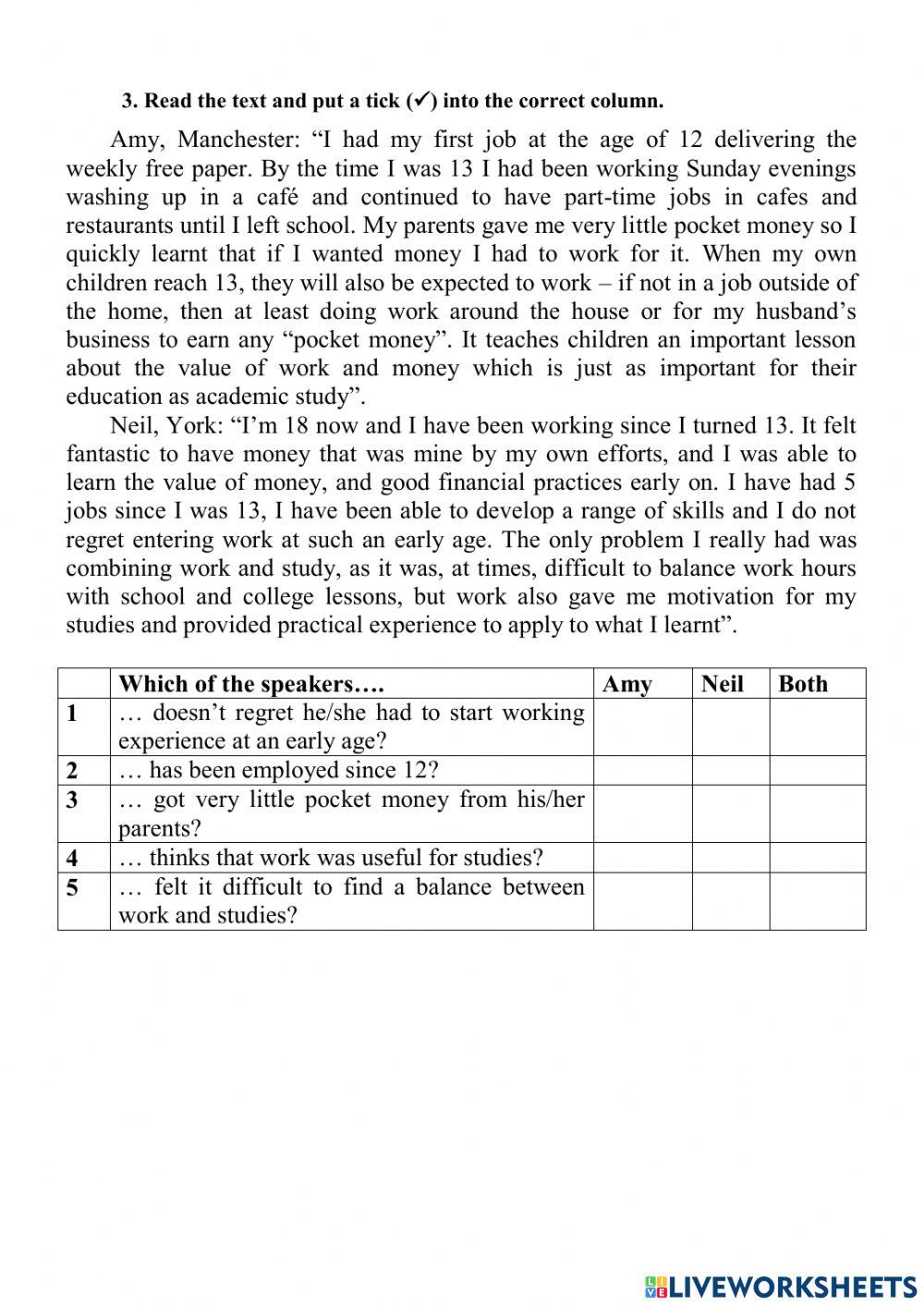 Reading 9kl 1 sem online exercise for | Live Worksheets