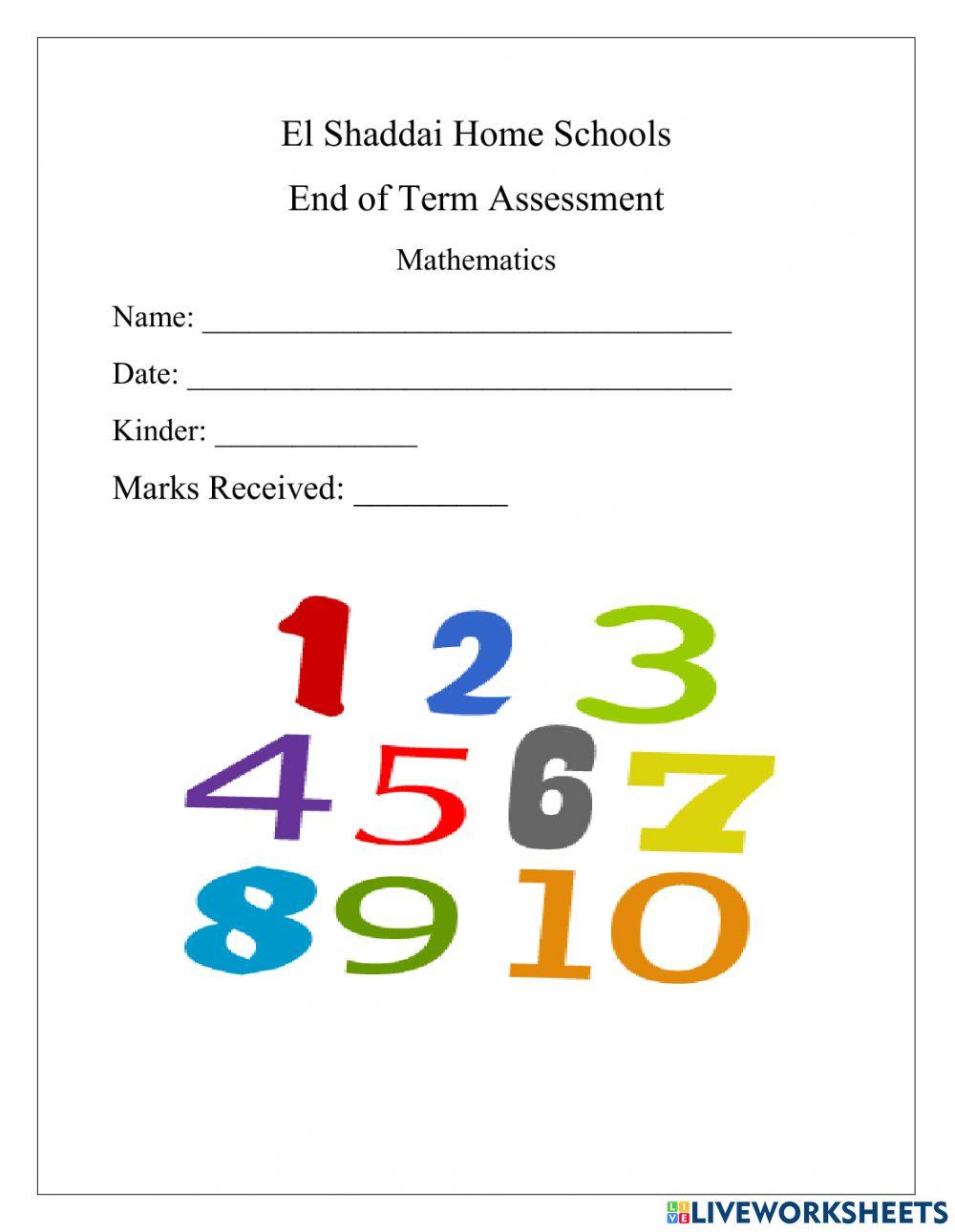 Term 1 Mathematics 2021 online exercise for | Live Worksheets