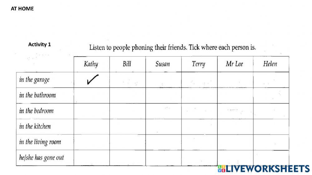At home-activity 1 1599085 | Nhungulis | Live Worksheets
