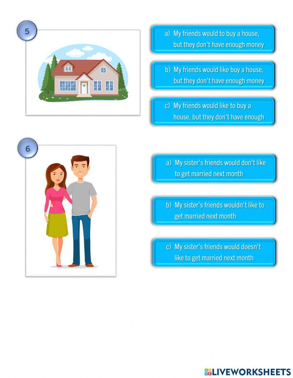 My Future Life … | Free Interactive Worksheets | 1599245