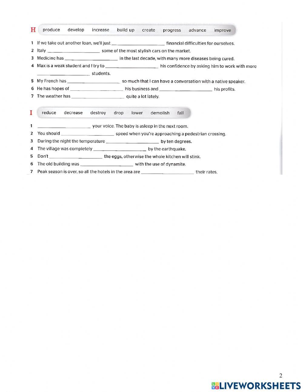 10C - Use of English - Module 2 - HW2 online exercise for | Live Worksheets