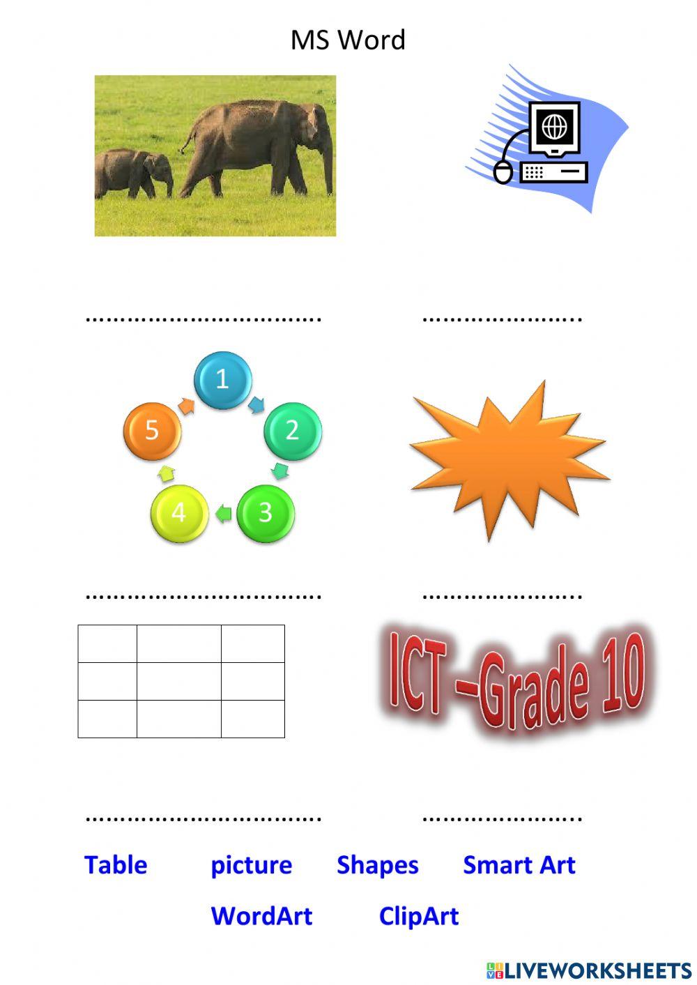 word insert tab… | Free Interactive Worksheets | 4288071