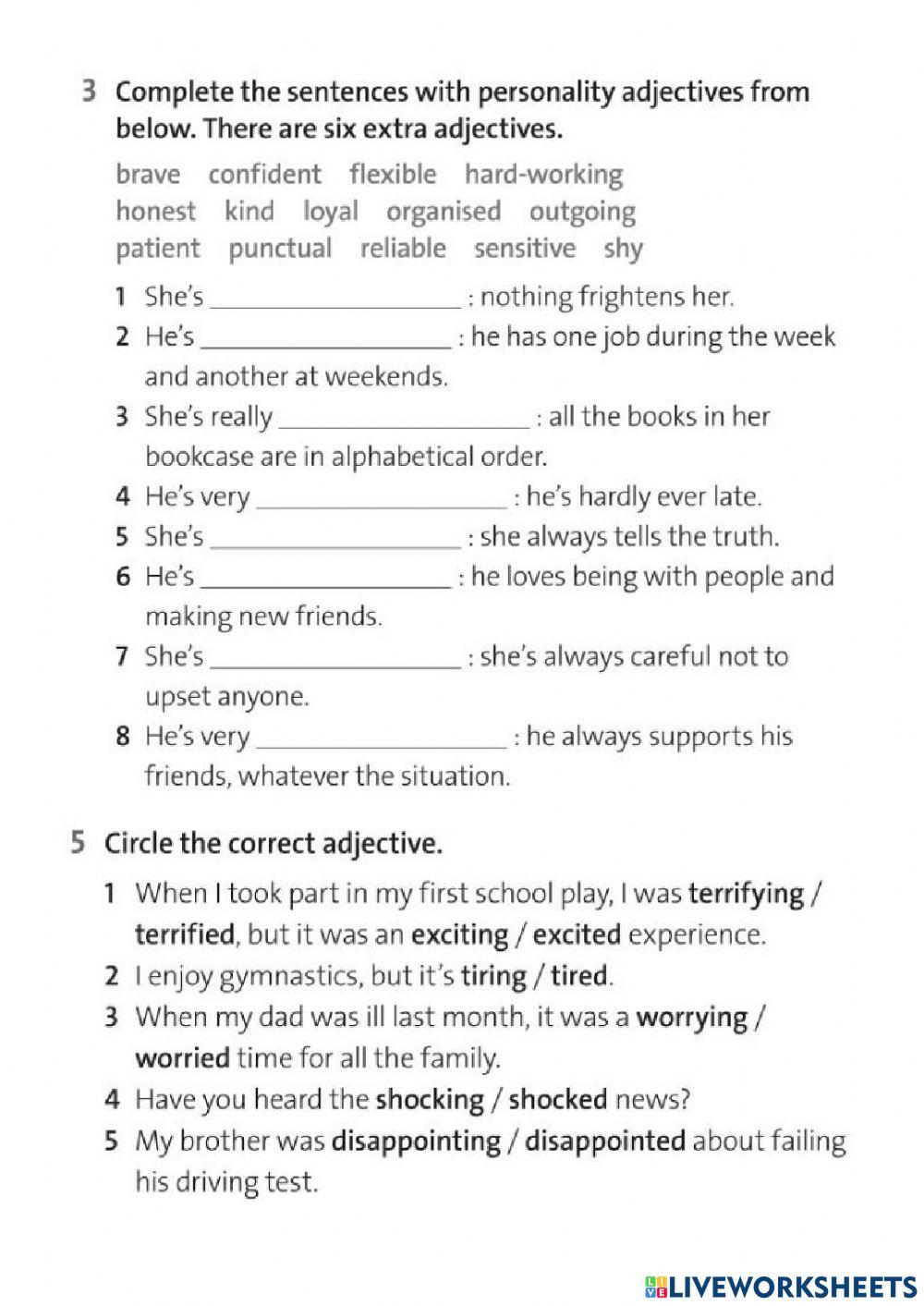 Solutions Intermediate IC worksheet | Live Worksheets