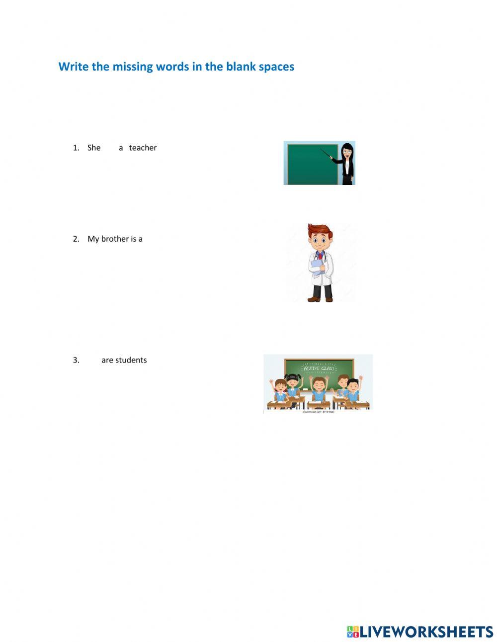 Profesions activity | Live Worksheets