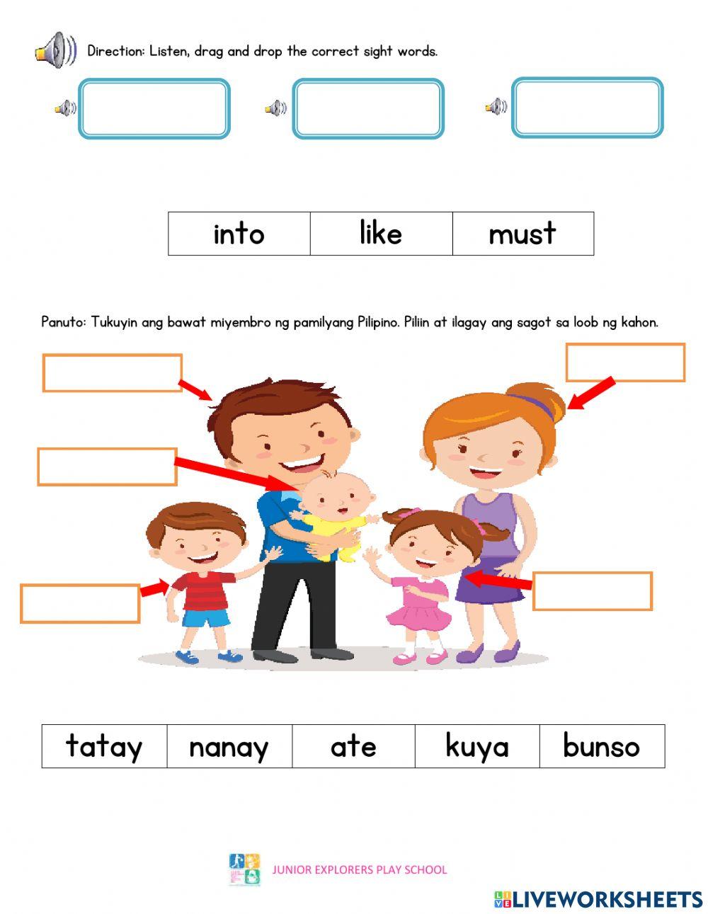 Kinder Summative Assessment Week 15 worksheet | Live Worksheets