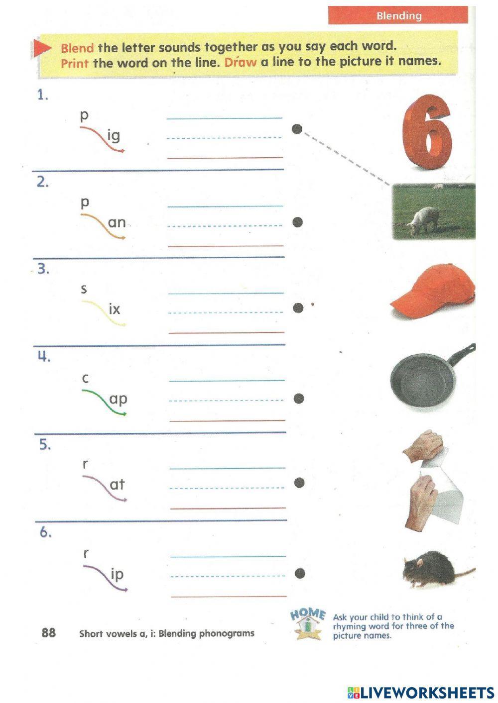 Short Vowel Ii | Live Worksheets