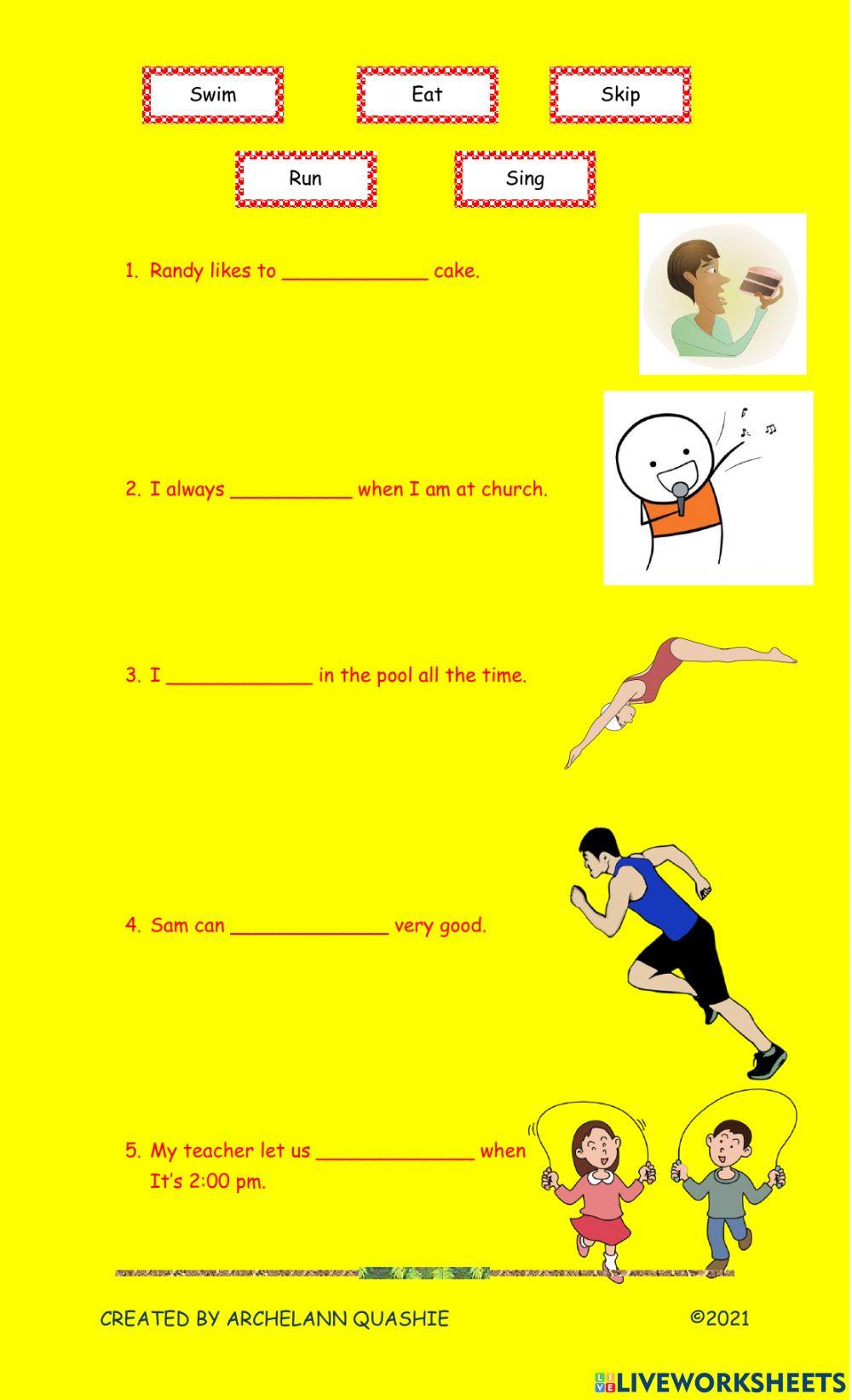 Grade 1 Language 2610593 | Quashie | Live Worksheets