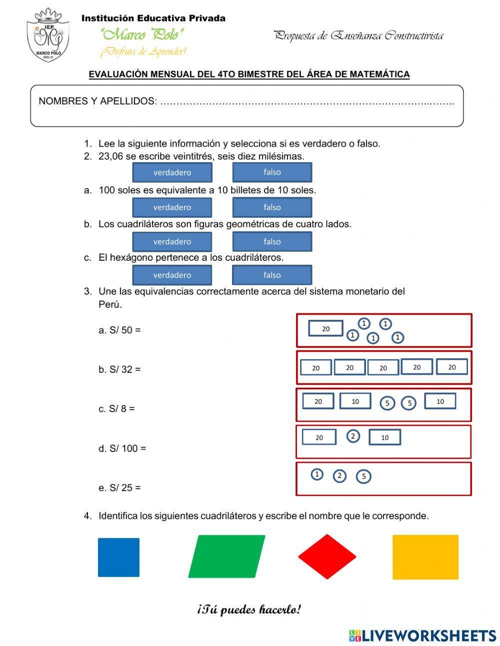 Números decimales online exercise for 3er | Live Worksheets Números decimales online exercise for 3er | Live Worksheets
