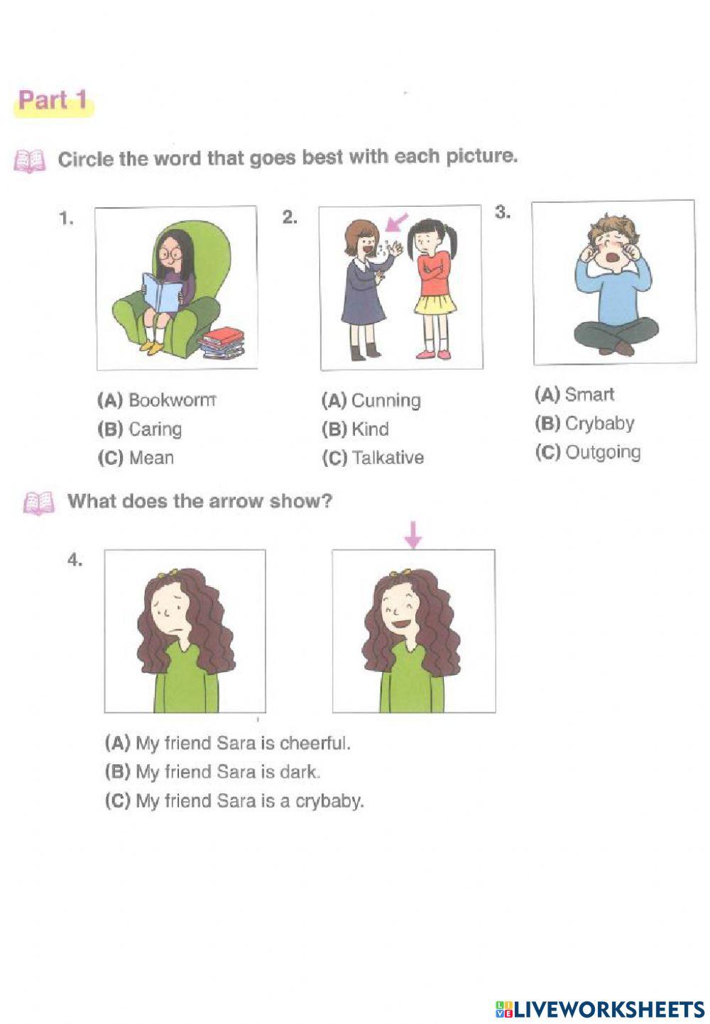 Unit 4 Personality worksheet | Live Worksheets