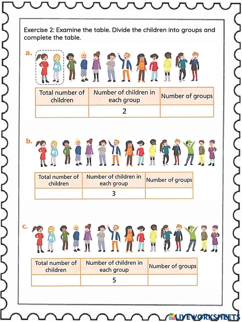 Dividend - divisor - quotient online exercise for | Live Worksheets