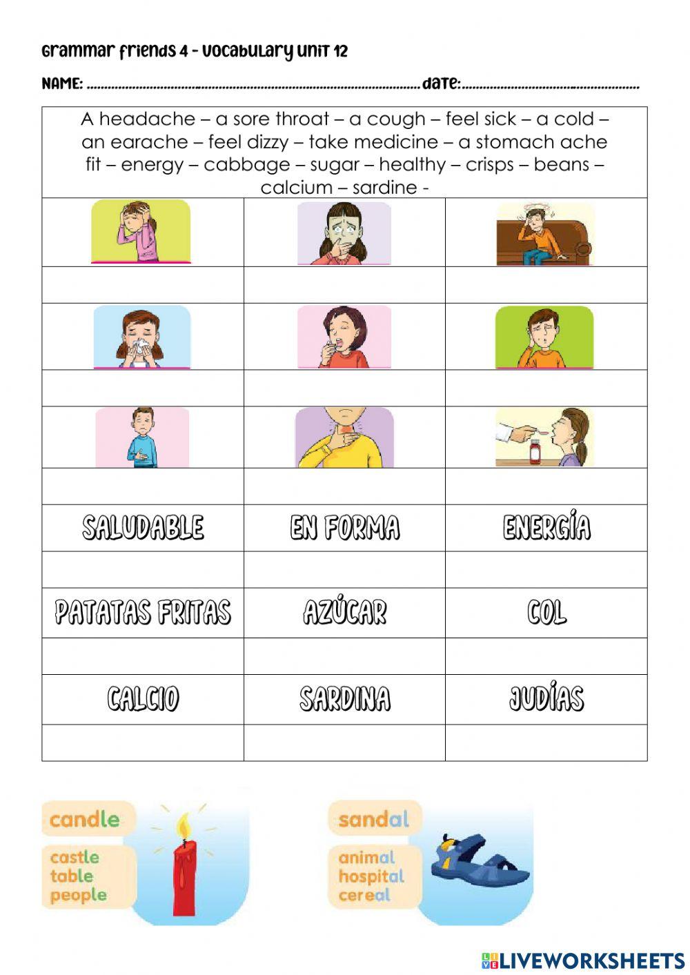 GF4 - UNIT 12 worksheet | Live Worksheets