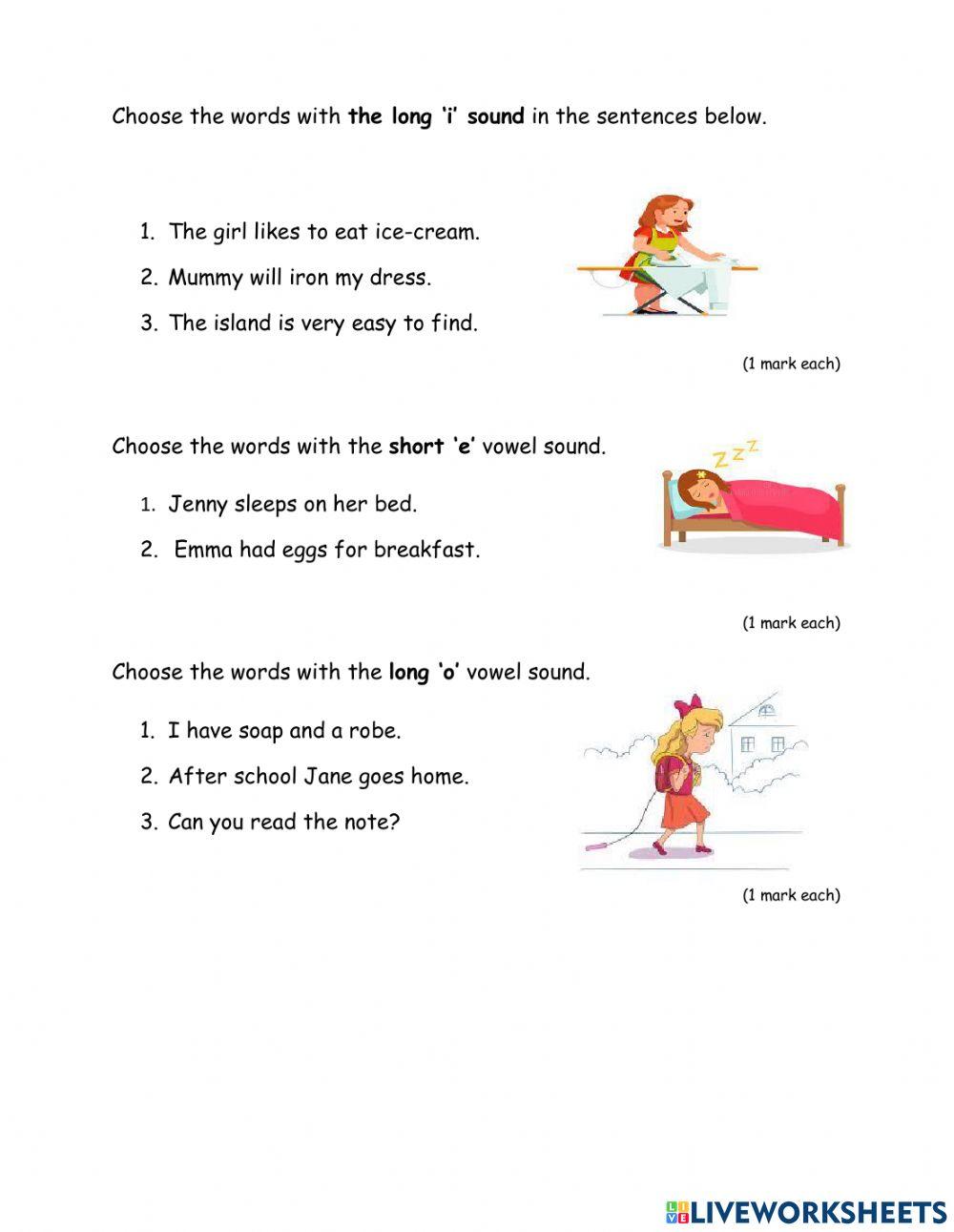 Term 1 Phonics Test 2021 online exercise for | Live Worksheets