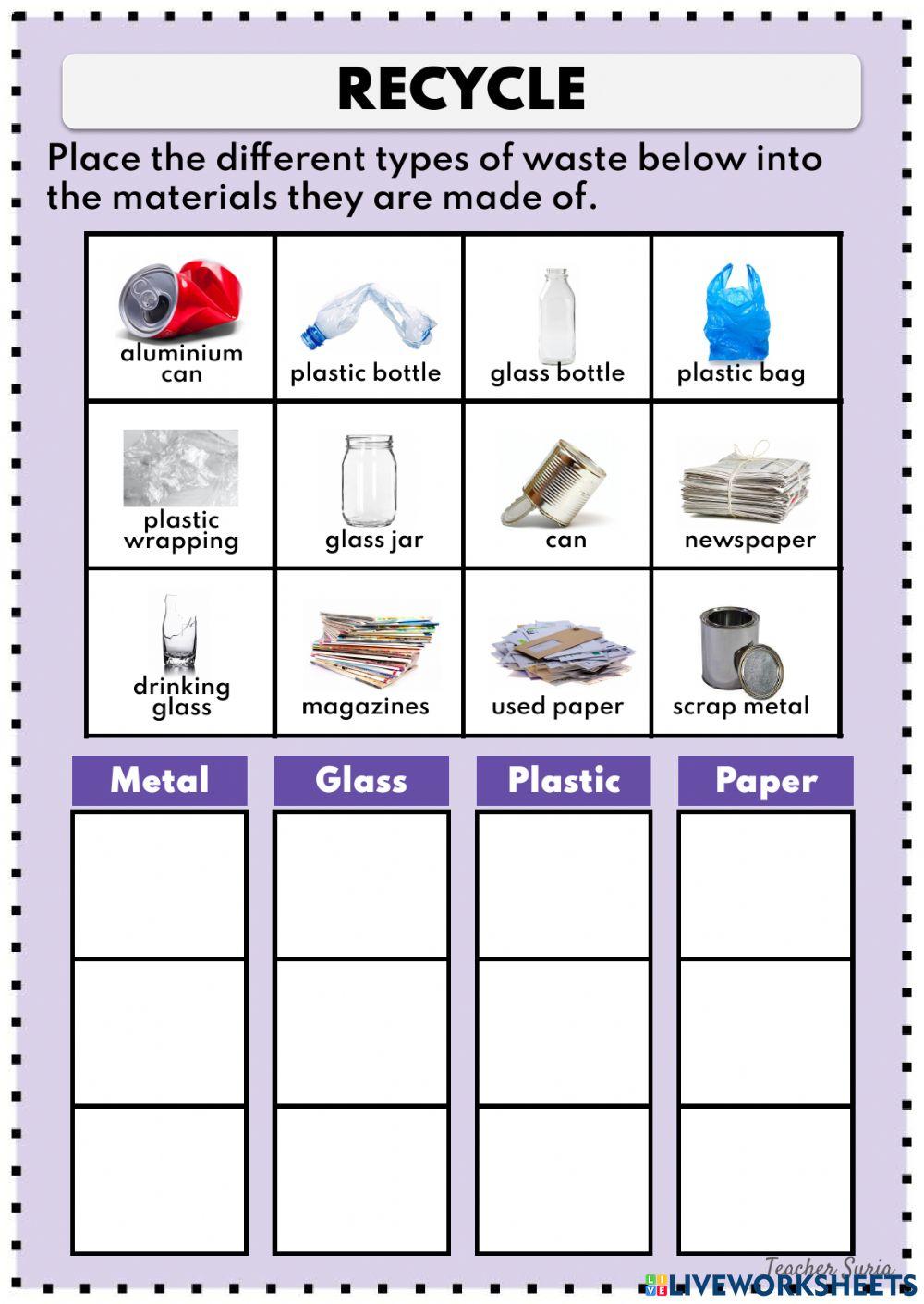 Recycle online exercise for | Live Worksheets