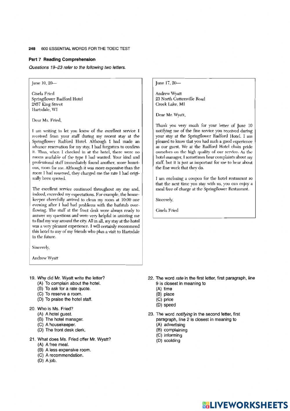 04.11 - U39 - read worksheet | Live Worksheets