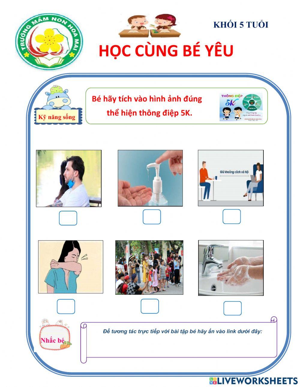 Kỹ năng song 5k worksheet | Live Worksheets