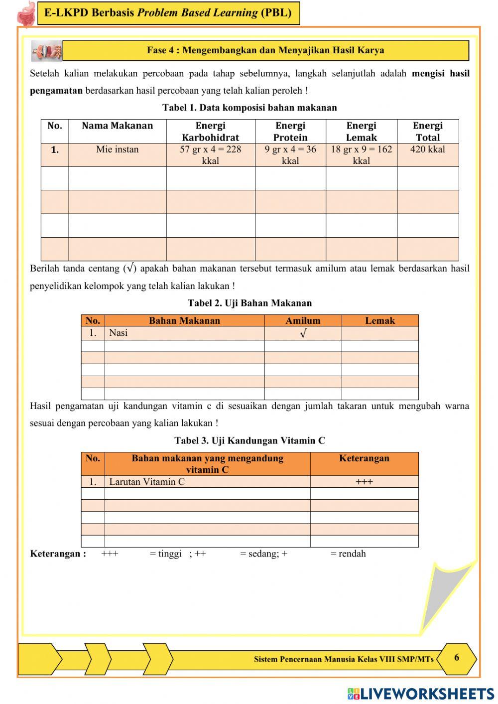 E-LKPD Berbasis… | Free Interactive Worksheets | 1603990