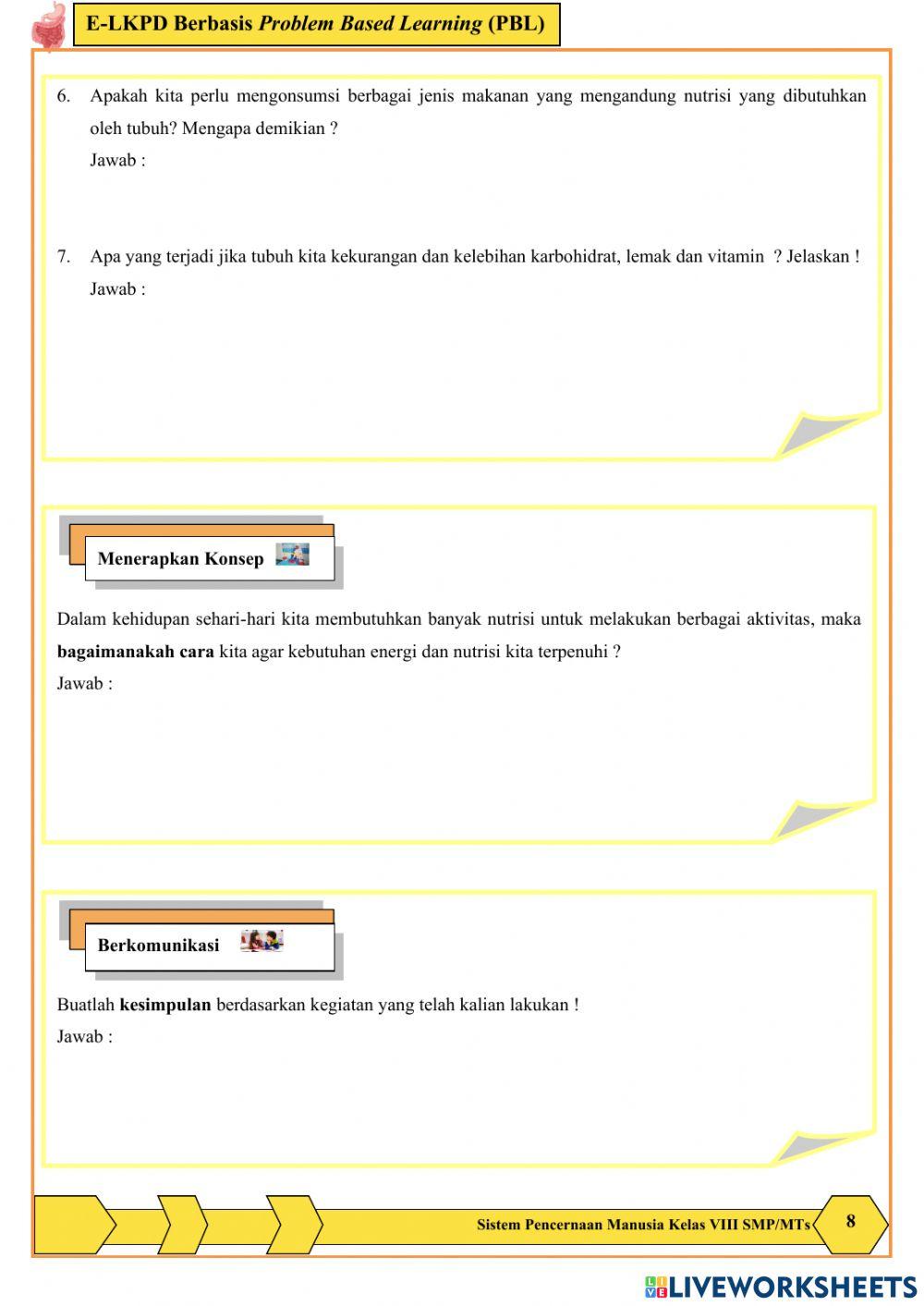 E-LKPD Berbasis… | Free Interactive Worksheets | 1603990